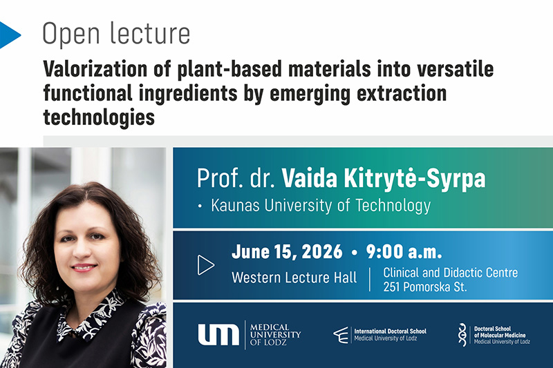 Open Lecture • Prof. Vaida Kitrytė-Syrpa "Valorization of plant-based ...